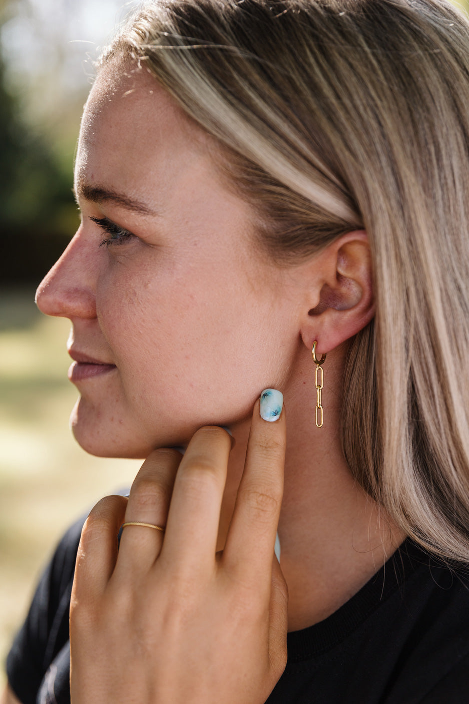 Gold Link Earring – Republk